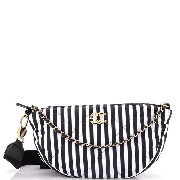 CHANEL | Bags | Chanel Cc Convertible Chain Zip Hobo Quilted Printed ...